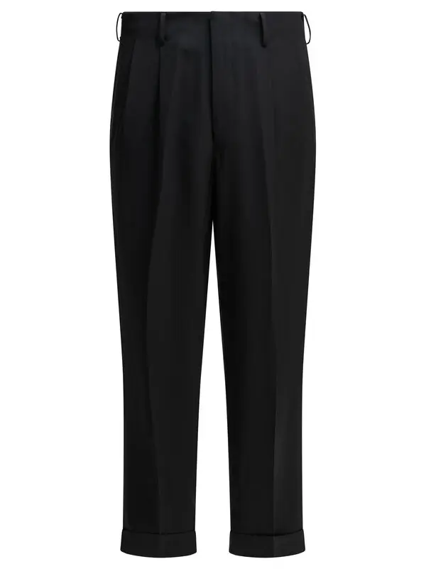 A.PRESSE Tailored Pants Made Of Wool Blend