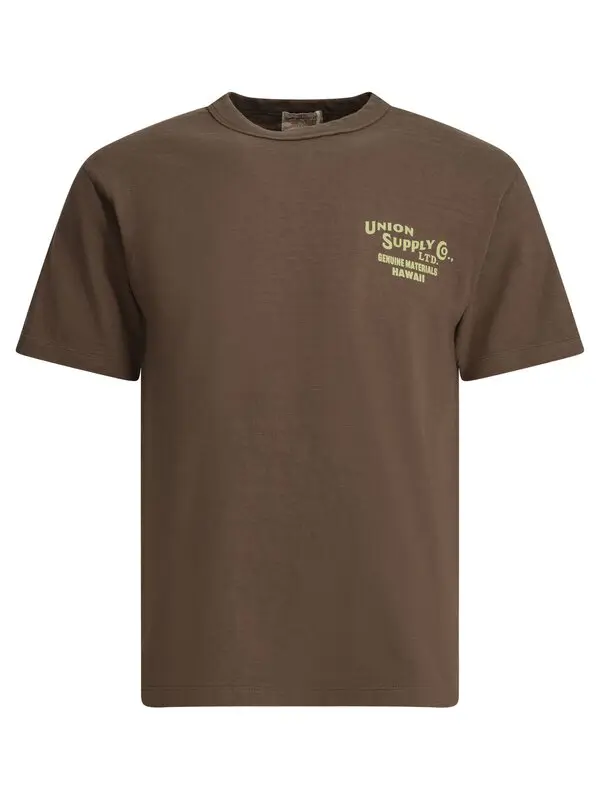 SUN SURF Crewneck T Shirt With Logo