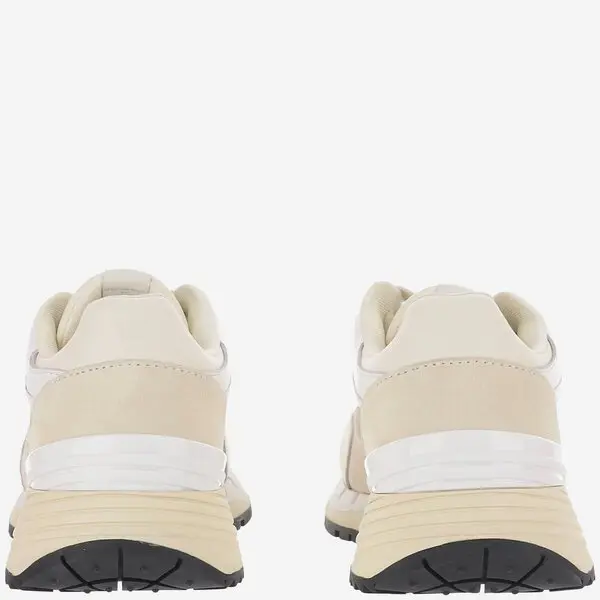 EA7 Leather Sneakers With Logo