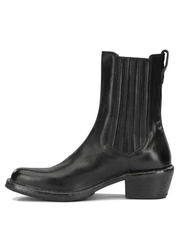 Moma Dallas 50mm' Cowboy Boots - Black