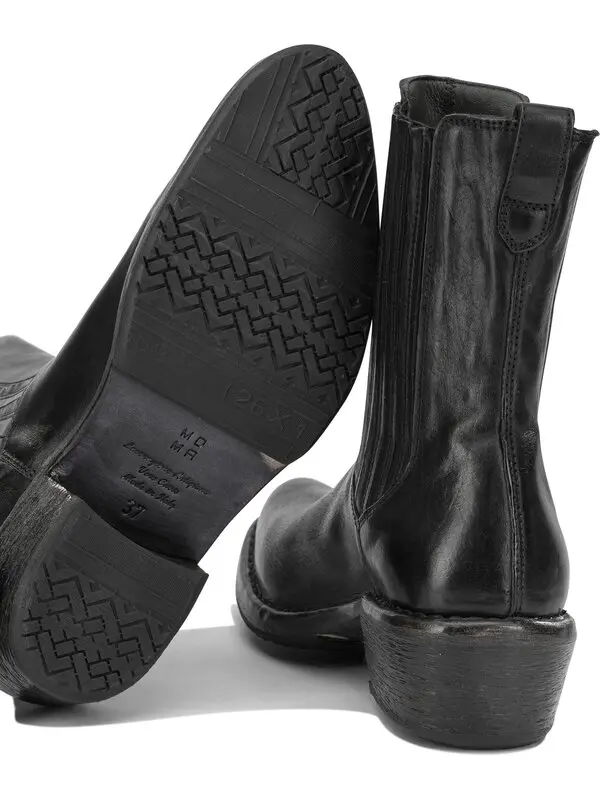 Moma Dallas 50mm' Cowboy Boots - Black