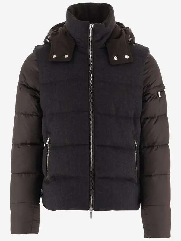 MOORER Wool And Cashmere Jacket - Brown