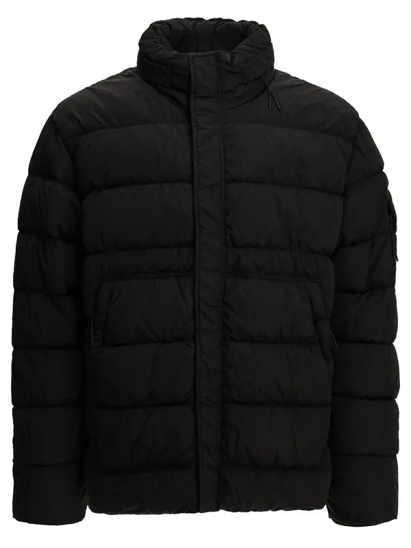 C.P. COMPANY Chrome R' Short Down Jacket - Black