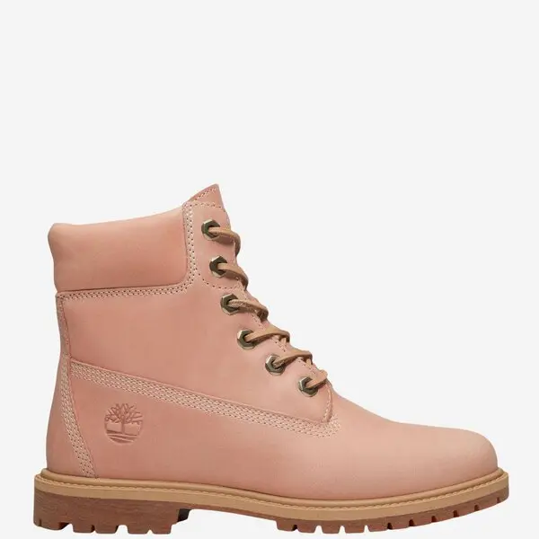 Timberland Premium Leather Ankle Boots - Pink