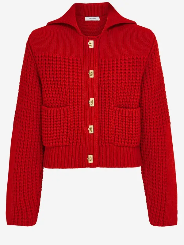 FERRAGAMO Wool And Cashmere Cardigan