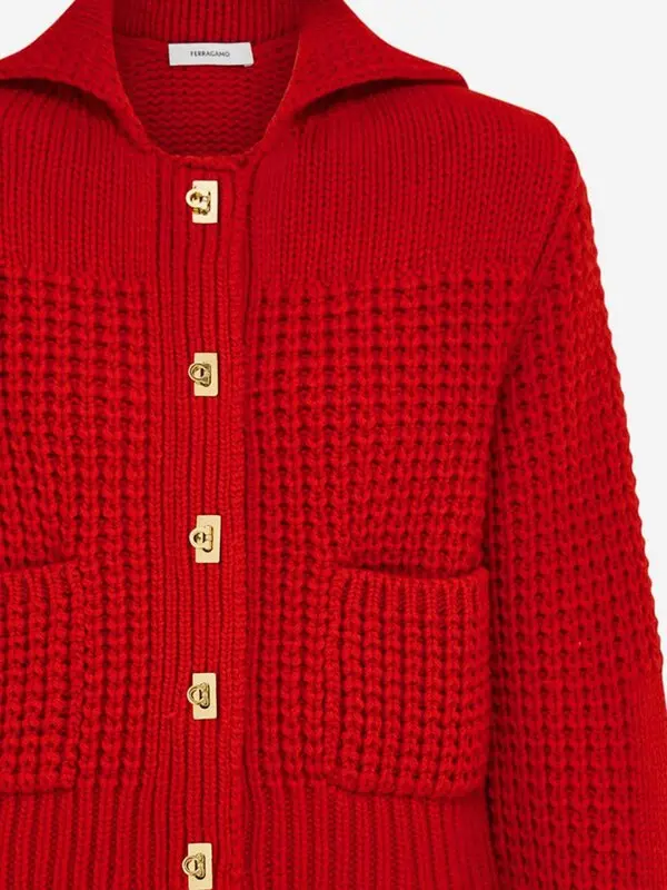 FERRAGAMO Wool And Cashmere Cardigan