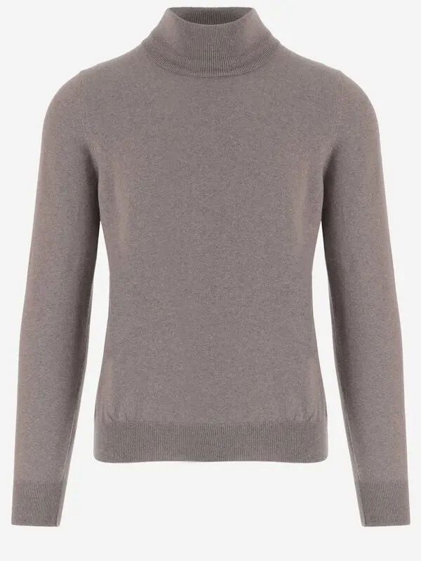 Tagliatore Wool Turtle Neck Sweater - Beige