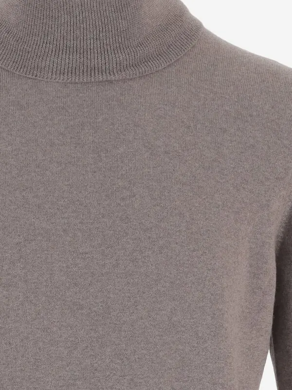 Tagliatore Wool Turtle Neck Sweater - Beige