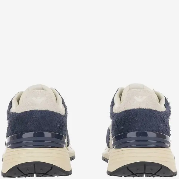EA7 Leather Sneakers With Logo