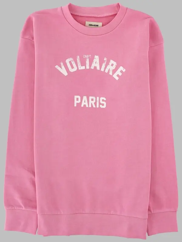 Zadig&Voltaire Felpa Girocollo Con Stampa Logo