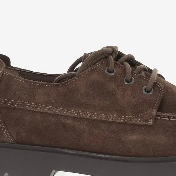 BIRKENSTOCK Highwood Moc Lace Low Shoes - Dark Brown