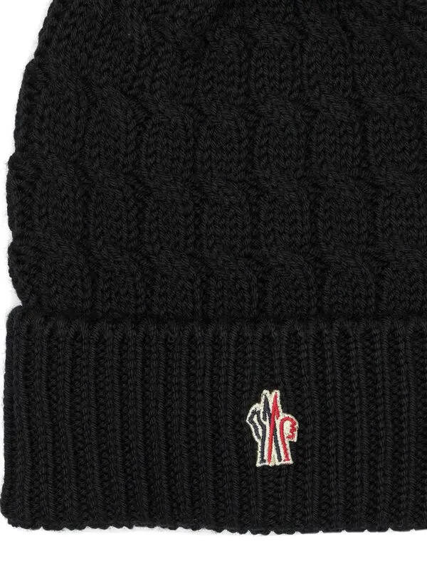Moncler Wool Beanie With Logo