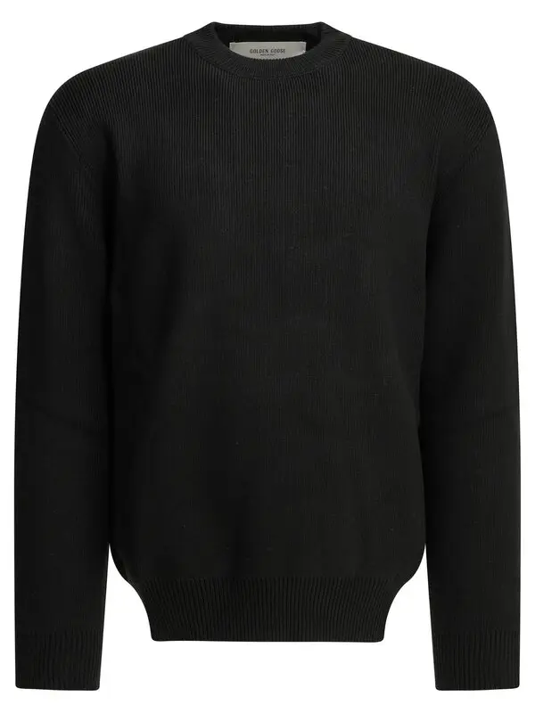 GOLDEN GOOSE Golden' Crewneck Sweater - Black