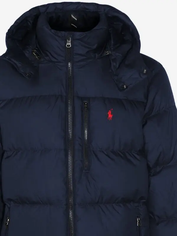 Polo Ralph Lauren Gorham Nylon Down Jacket With Logo - Navy