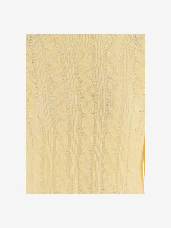 Guest In Residence Cable Knit Sweater In Wool Blend