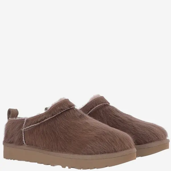 UGG Classic Micro Ankle Boots In Cowhide - Brown