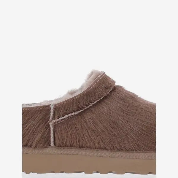 UGG Classic Micro Ankle Boots In Cowhide - Brown