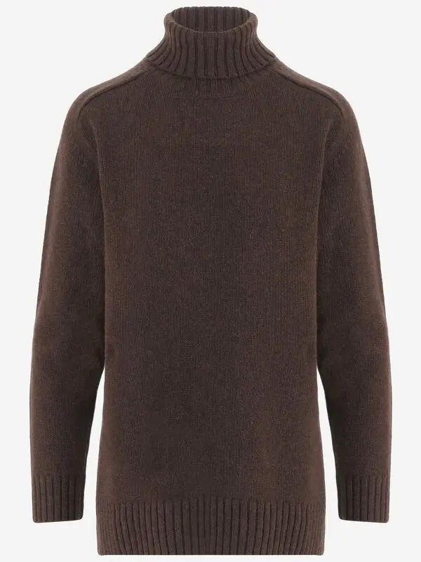 Bruno Manetti Wool And Cashmere Turtle Neck Sweater