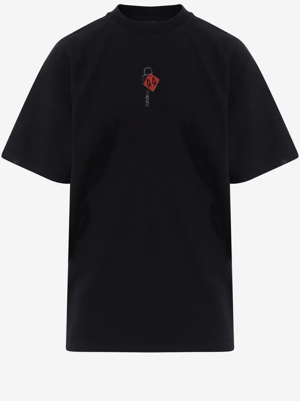 44 LABEL GROUP Cotton T Shirt With Logo Print