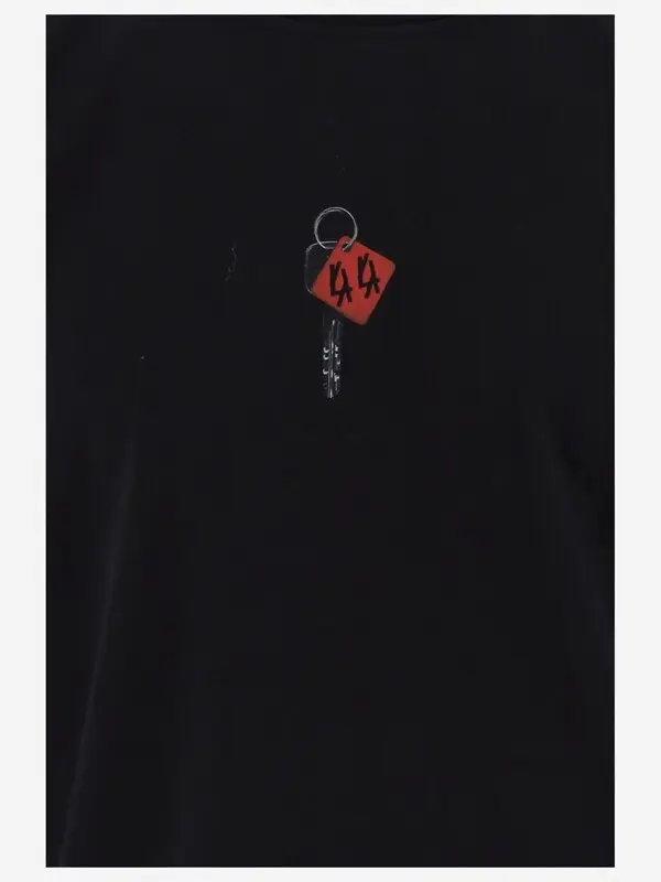 44 LABEL GROUP Cotton T Shirt With Logo Print