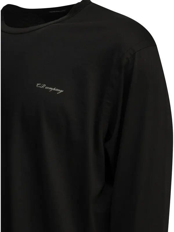 C.P. COMPANY Crewneck T Shirt With Logo