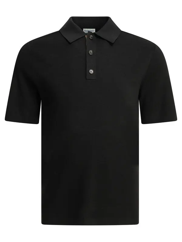 Burberry Marcus' Button Down Polo Shirt - Black