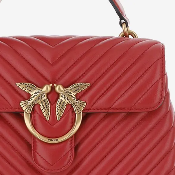 Pinko Love Lady Puff Big Bag - Red