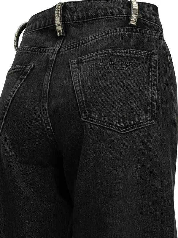 Alexander Wang Wide Leg Jeans - Black