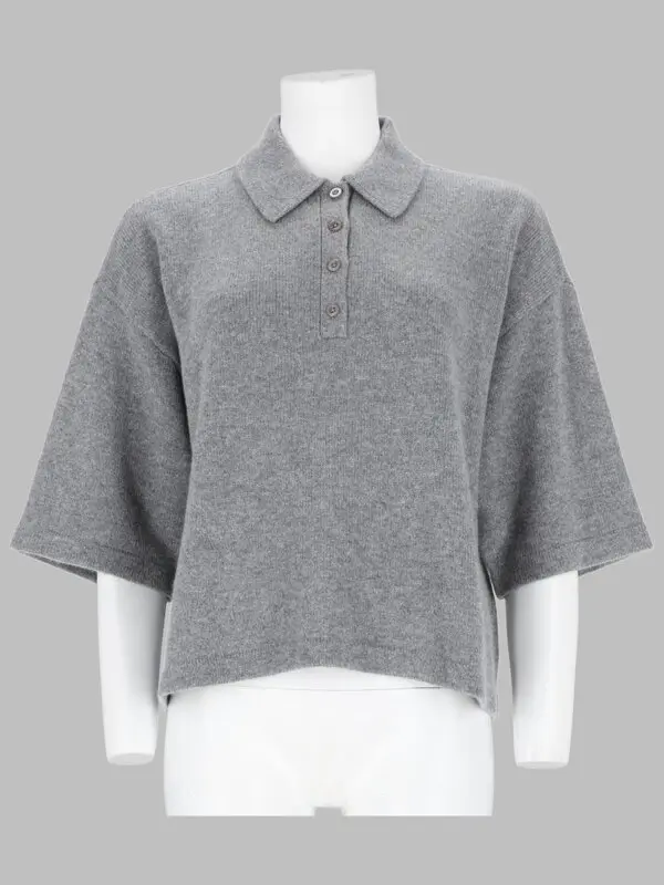 FRAME Polo 'the Academy' In Cashmere - Grey
