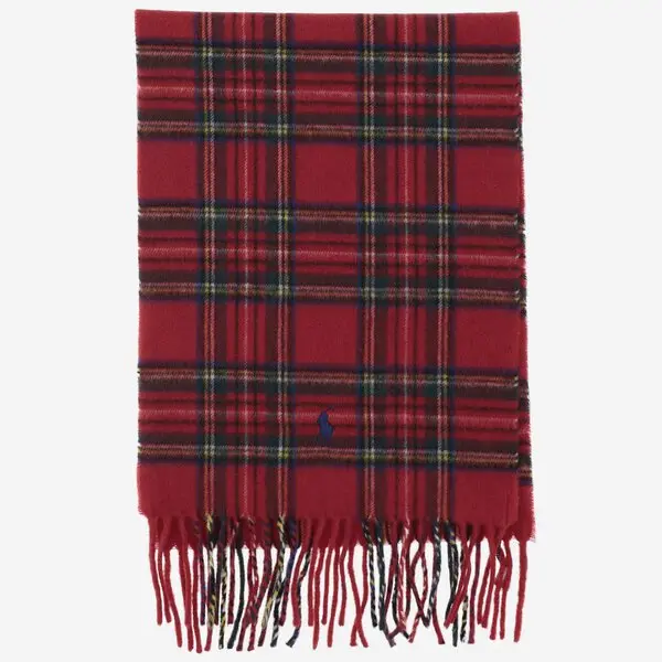 Polo Ralph Lauren Cashmere Scarf With Logo - Multi