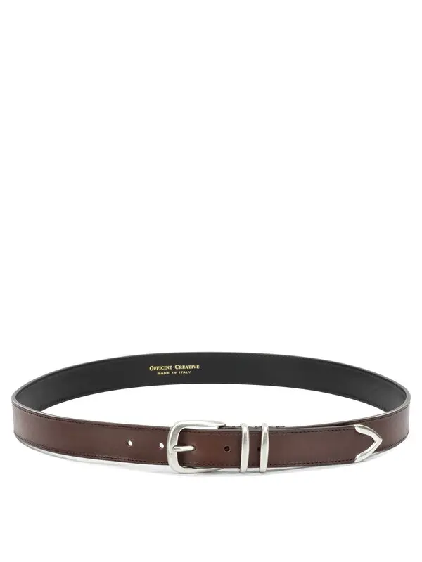 Officine Creative Oc Strip' Leather Belt - Brown