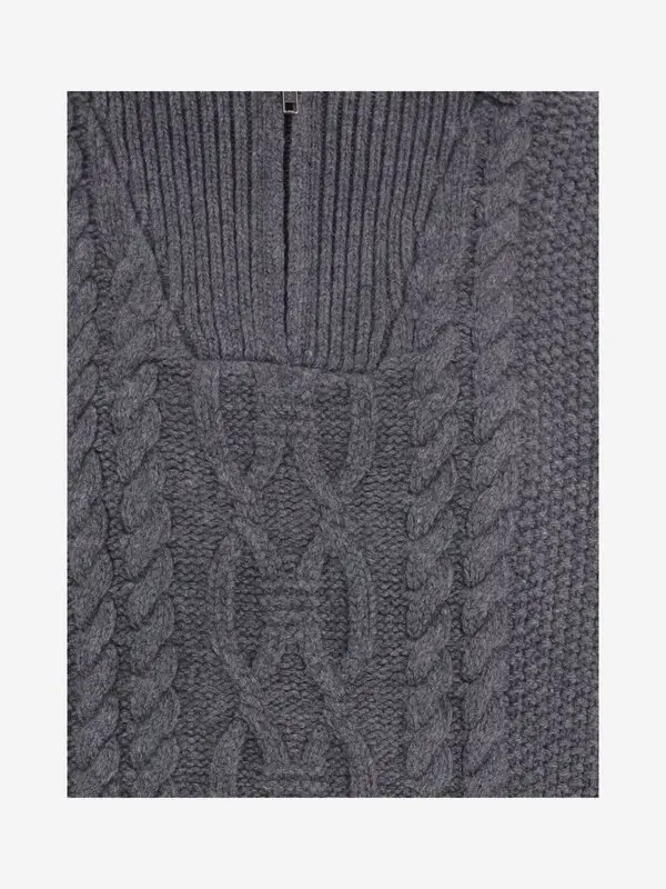 THE GARMENT Wool And Cashmere Sweater With A Braided Pattern