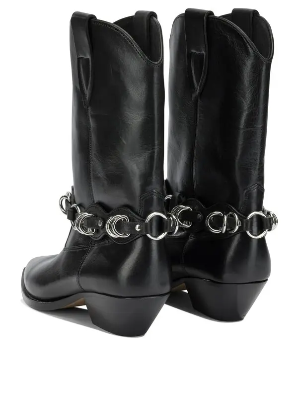 Isabel Marant Étoile Duerto' Cowboy Ankle Boots - Black