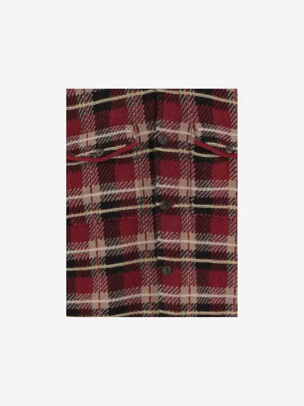 Guest In Residence Cashmere Shirt With Check Pattern