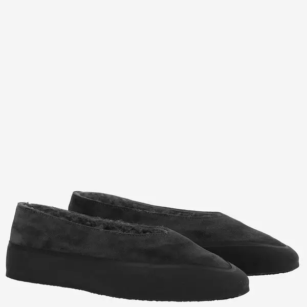 Le Monde Beryl Suede Flats - Black