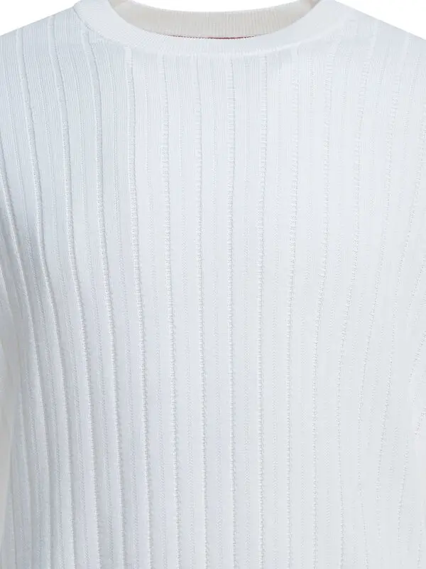 Brunello Cucinelli Ribbed Crew Neck Sweater