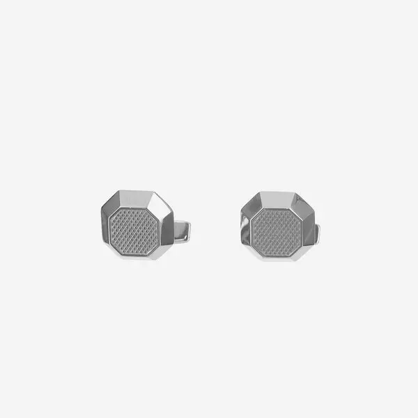 Hugo Boss B Metaloct Cuf Brass Cu Flinks - Silver