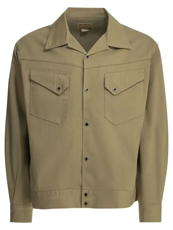 SUGAR CANE Western Native American' Overshirt Jacket