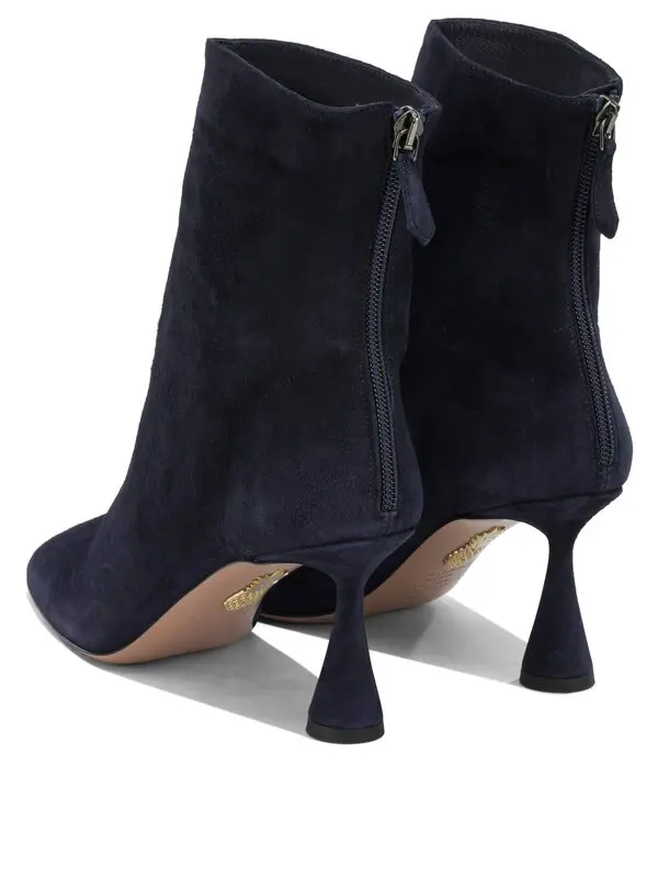 AQUAZZURA Amore 75 Mm' Ankle Boots With Zipper - Blue