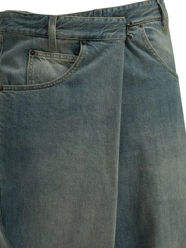 MAISON MARGIELA Wrap' Wide Leg Jeans