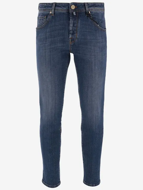 JACOB COHЁN Stretch Cotton Jeans - Denim