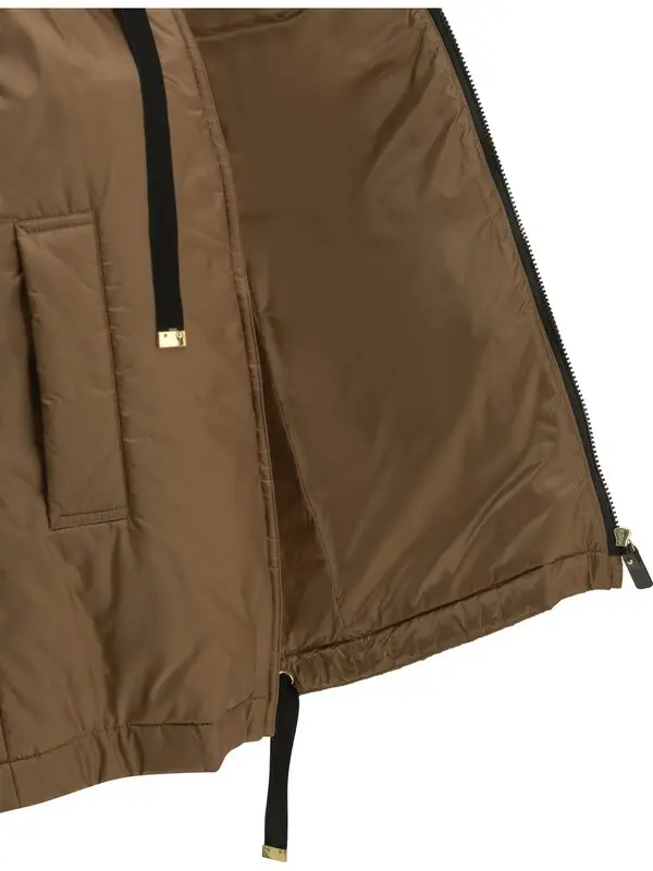 Max Mara Water Repellent Sleeveless Jacket - Brown