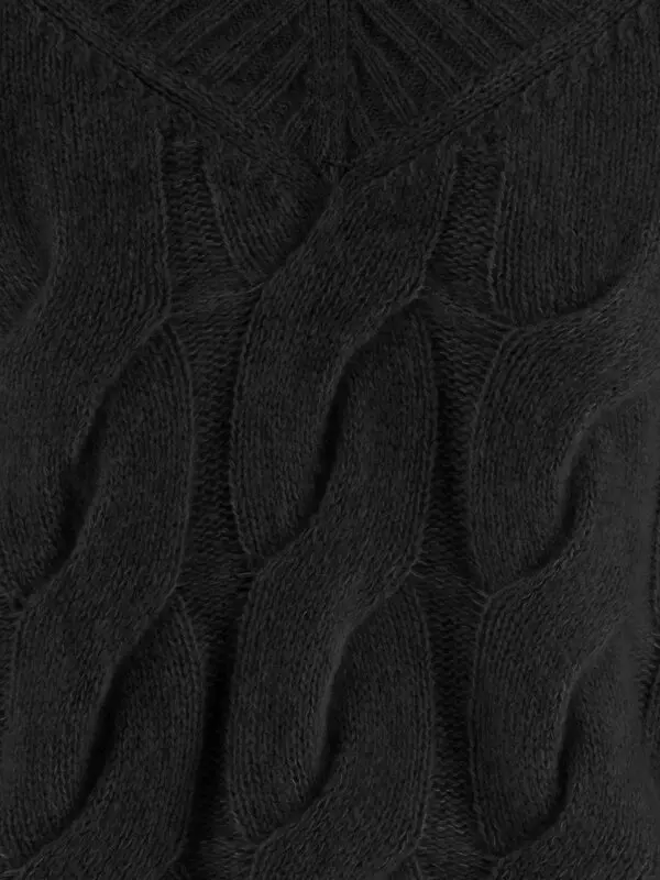 ALLUDE Cashmere And Silk Sweater - Black