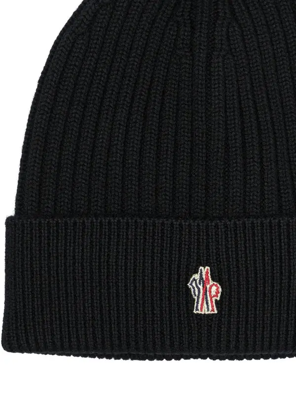 Moncler Wool Beanie With Logo