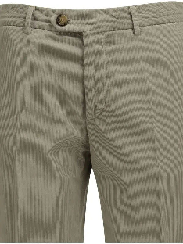 Brunello Cucinelli Tailored Cotton Velvet Pants