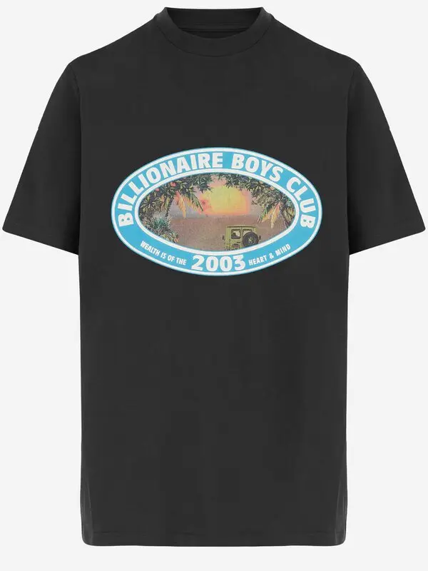 BILLIONAIRE Cotton T Shirt With Safari Print