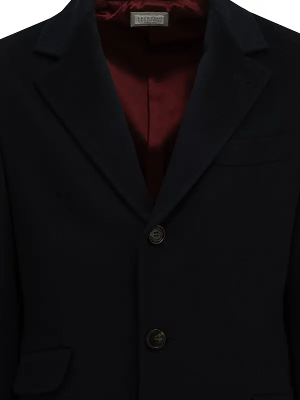 Brunello Cucinelli Short Coat Made Of Virgin Wool Fabric