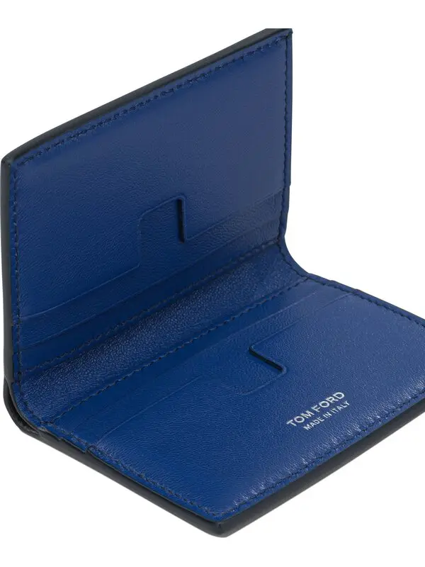 TOM FORD Foldable Crocodile Print Cardholder