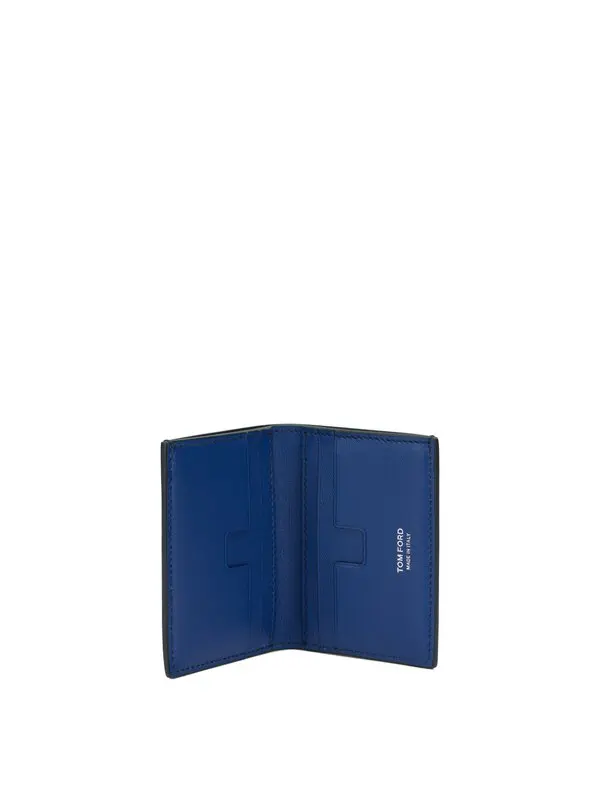 TOM FORD Foldable Crocodile Print Cardholder