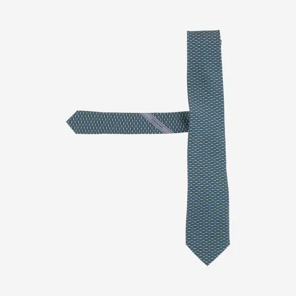 FERRAGAMO Silk Tie With Patterned Design
